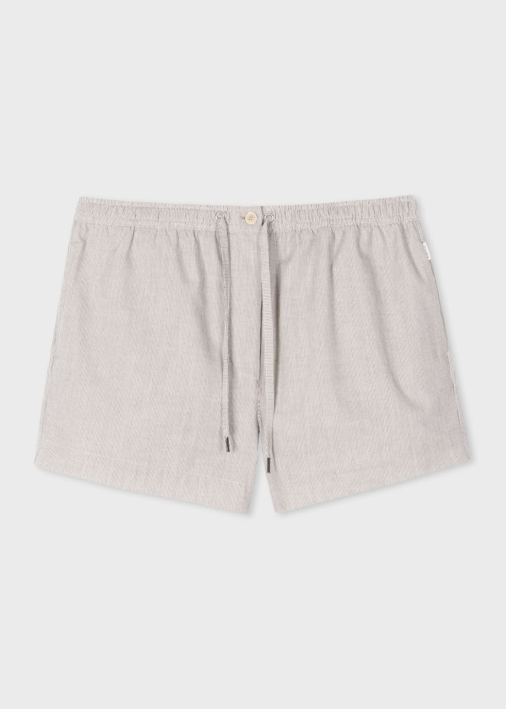 Womens Khaki Stripe Shorts
